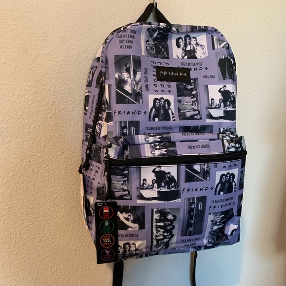 FRIENDS | Bags | Friends Friends Comic Printed 6 Backpack Book Bag ...